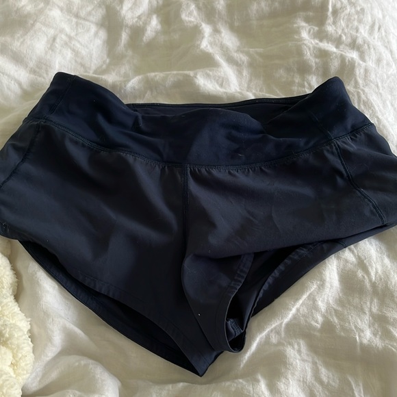 lululemon athletica | Shorts | Lululemon Navy Blue Speed Ups | Poshmark